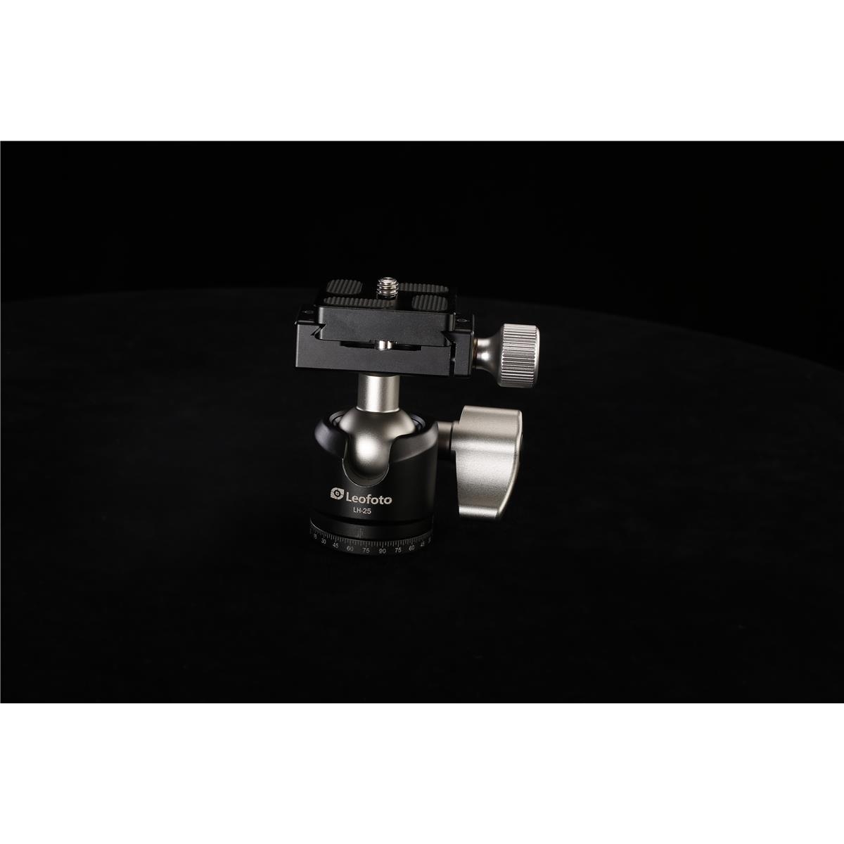 Leofoto Stativ-Kugelkopf LH-25 + Schnellwechselplatte PU-25 - Foto Leistenschneider